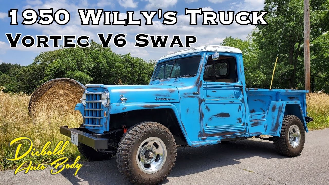 We built a 1950 Willy's Jeep "Truck THING" and V6 Vortec Swapped It ...