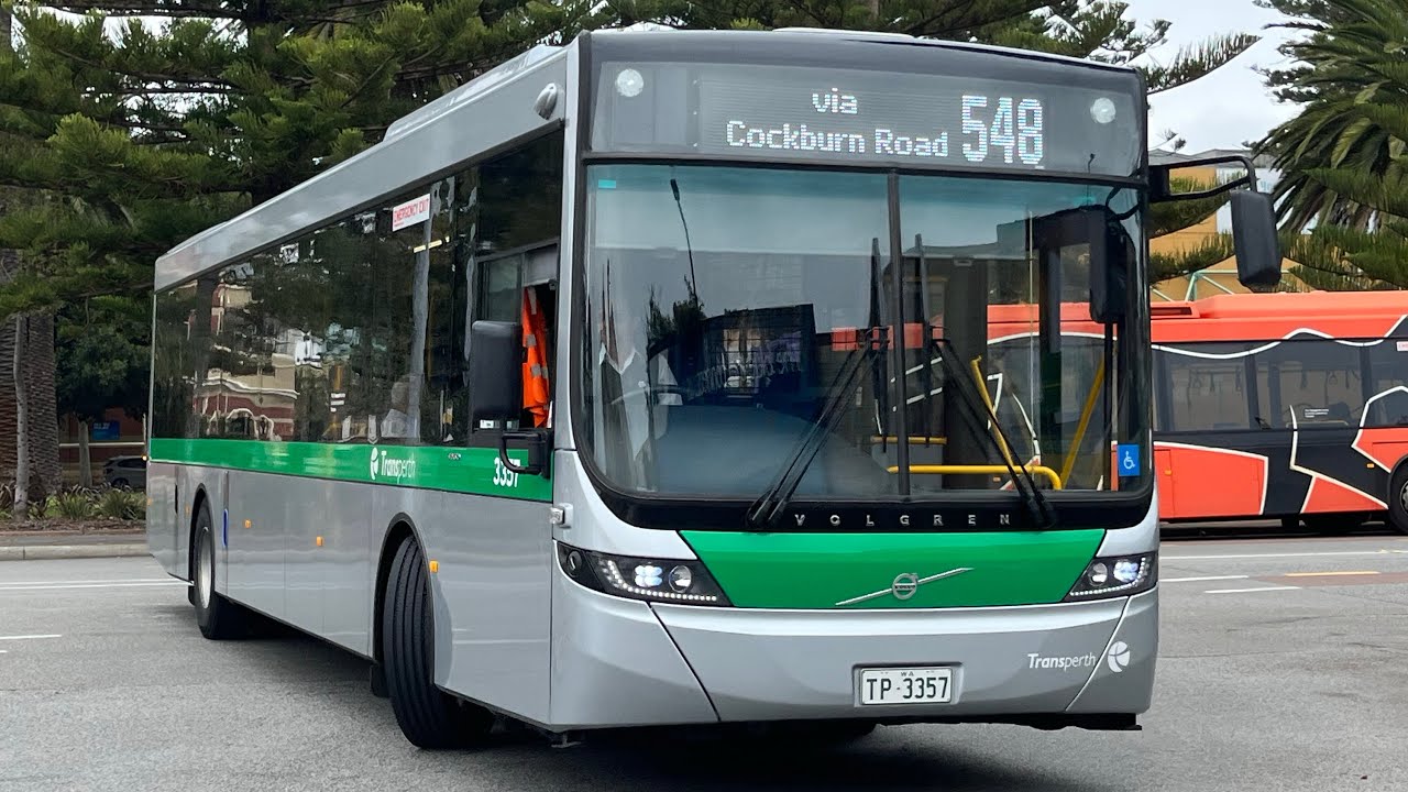 Transperth TP3357 - Volvo B8RLE - YouTube