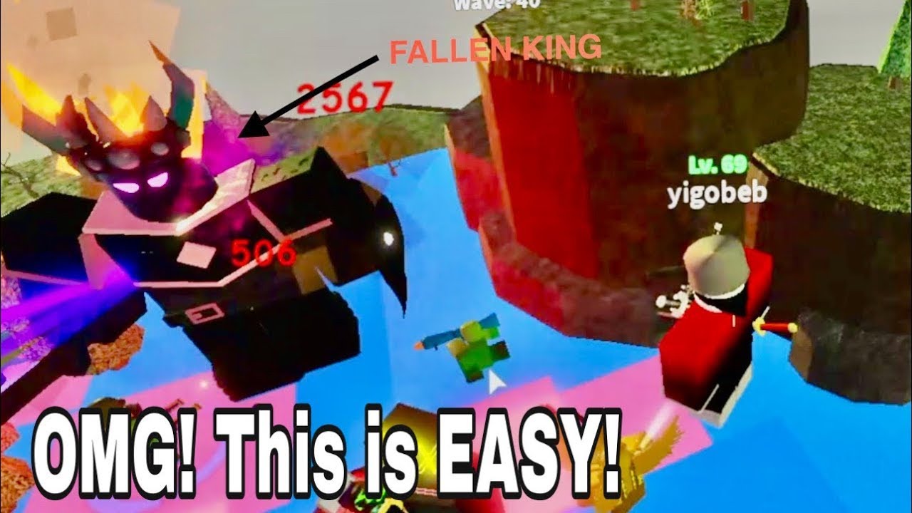 Roblox Tower Defense Simulator | Beating Fallen King | Tips and Tricks ...