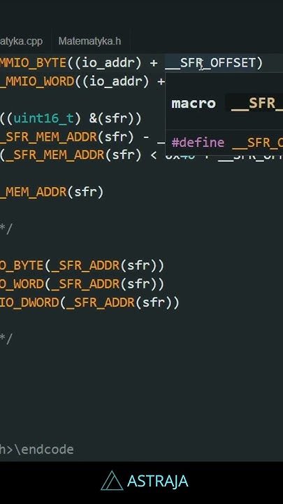 Rejestry DDR i PORT jako adresy w pamięci Arduino - YouTube