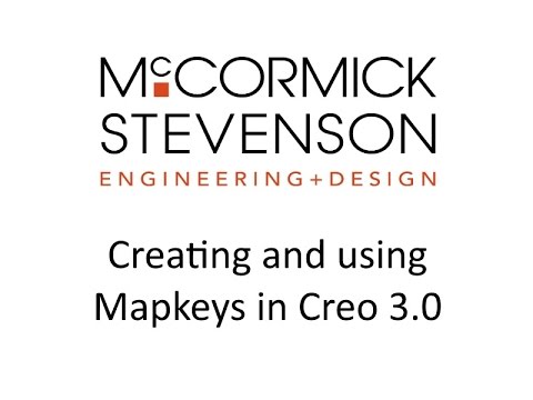 Creating Mapkeys to improve Creo Parametric 3.0 Workflow - YouTube