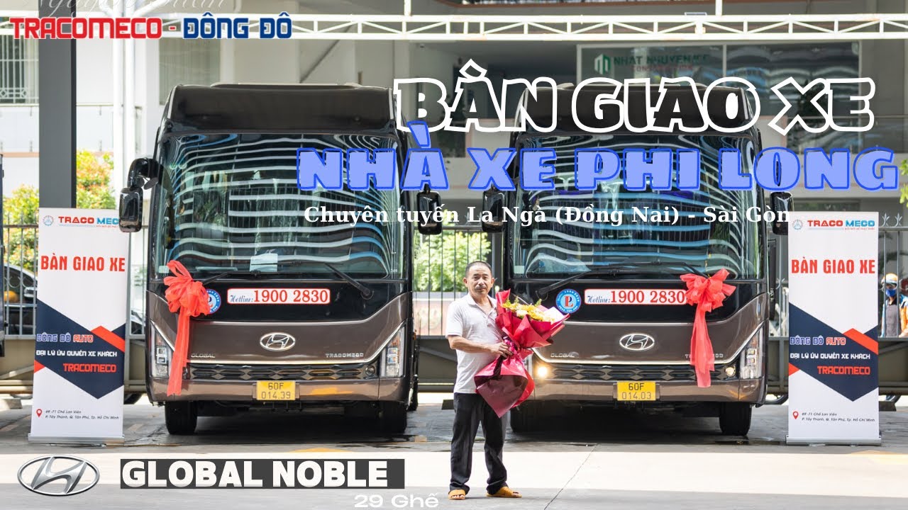 TRACOMECO GLOBAL 29/ 34 ghế về với NX. PHI LONG | U Con 29 chổ động cơ ...