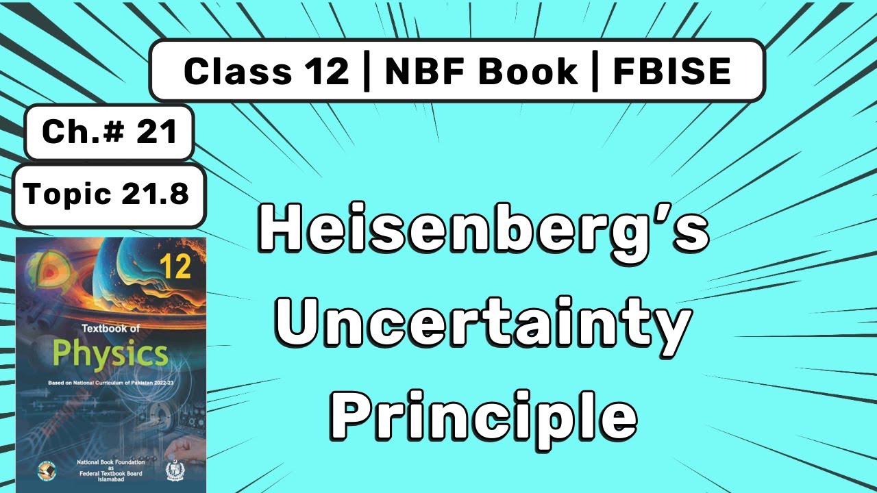 Heisenberg’s Uncertainty Principle | Class 12 Physics Ch 21 Quantum ...