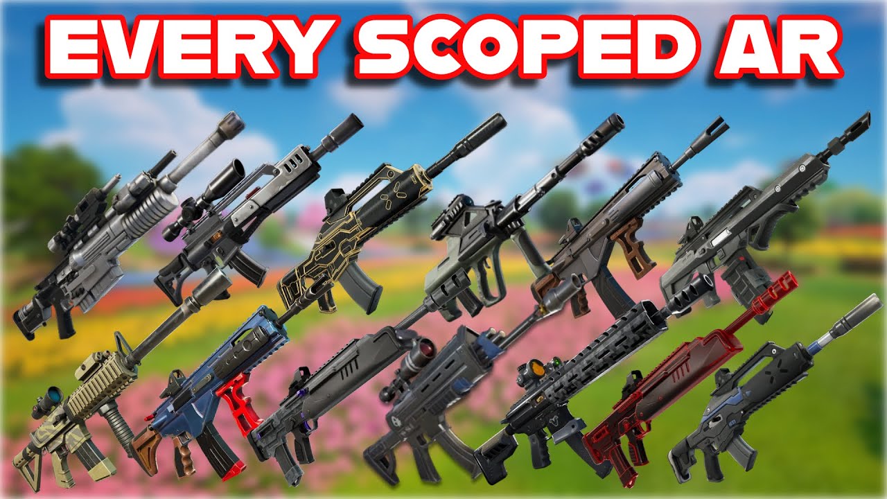 Ranking EVERY SCOPED ASSAULT RIFLE In FORTNITE HISTORY From WORST To ...