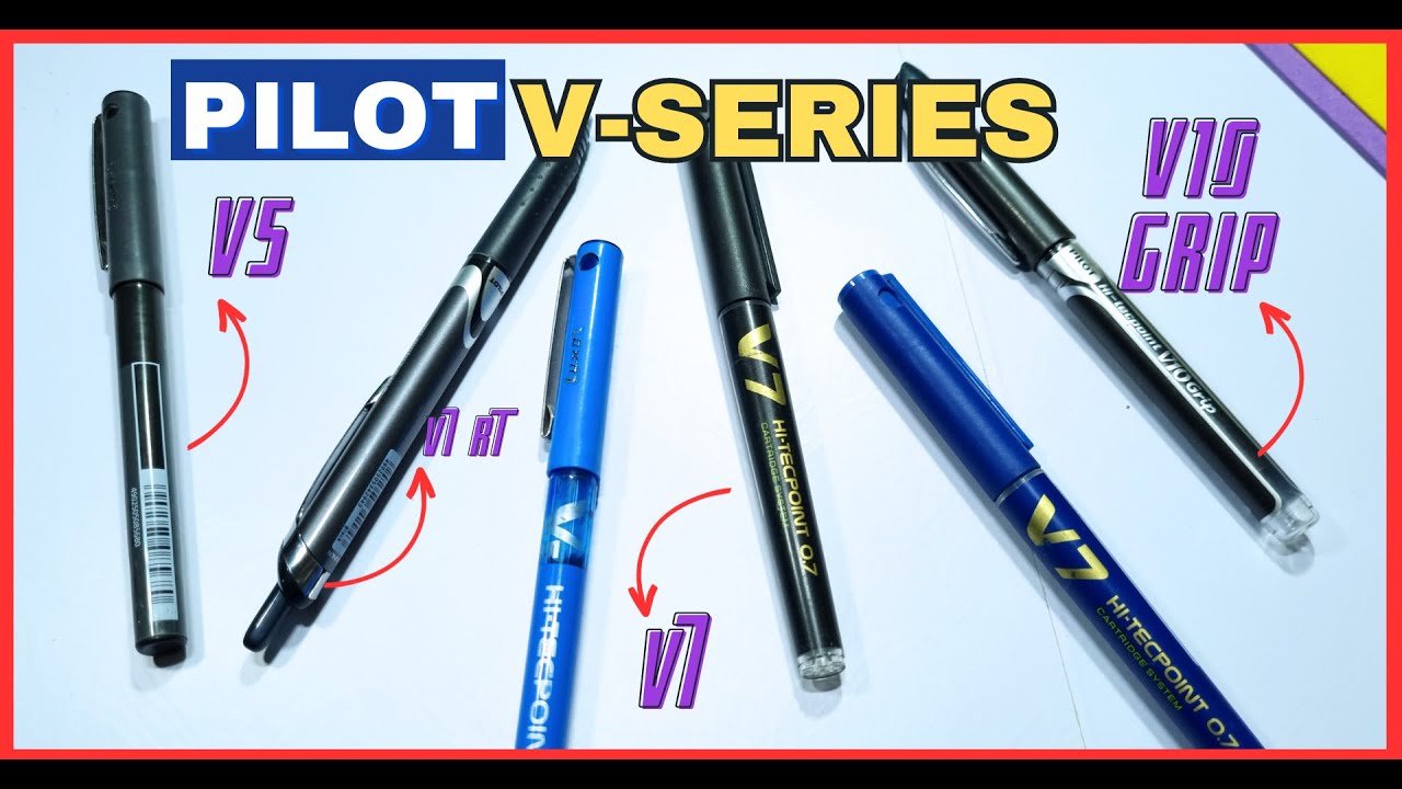 Pilot all VICTORY Series Roller ballpens ( V5,V7 rt,v10 grip )||BATPENS ...