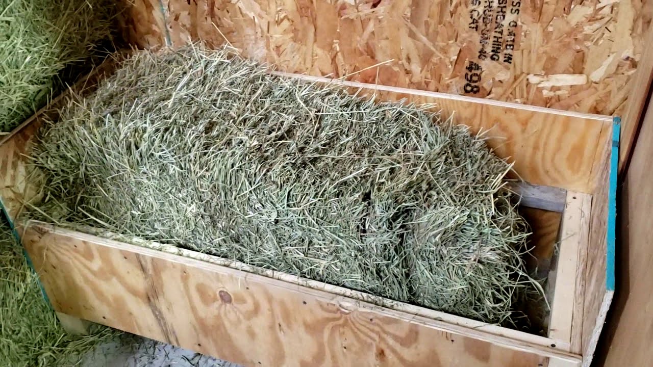 Repurposing Wood Crate for Hay Storage - YouTube