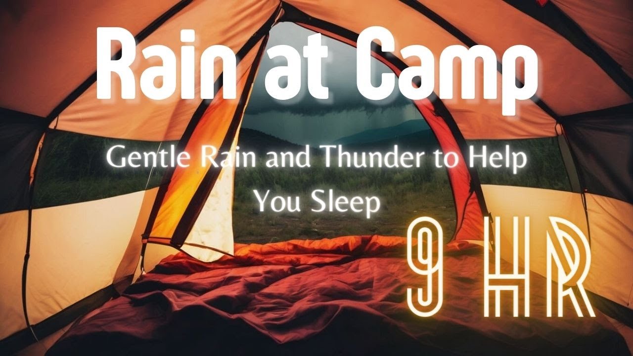 -Rain at Camp- Come and RELAX #ambient #rain #background #thunder # ...