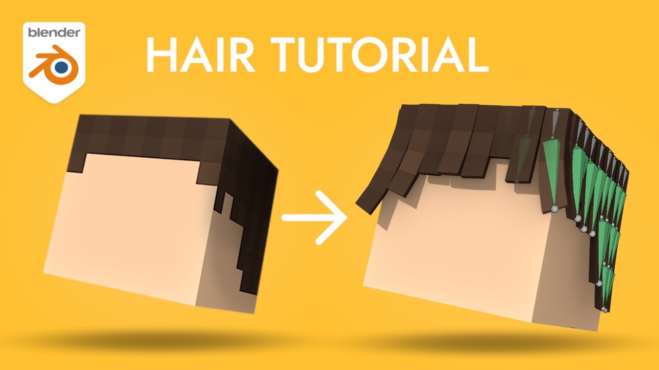 How to Model and Add Physics to your Minecraft Hair in Blender - YouTube