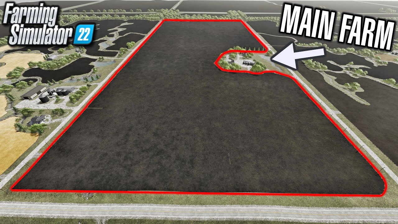 Surrounding My Farm With ONE HUGE Field! | Farming Simulator 22 - YouTube