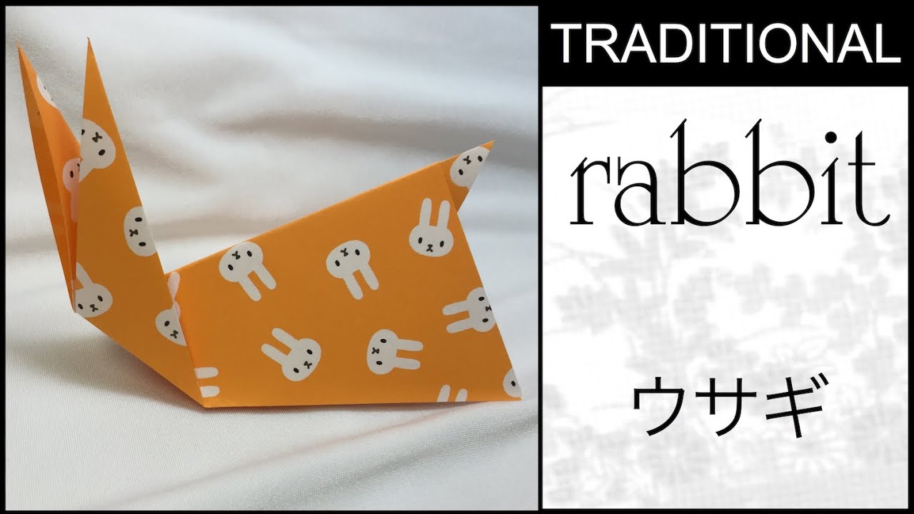 Traditional Origami Rabbit Tutorial - YouTube