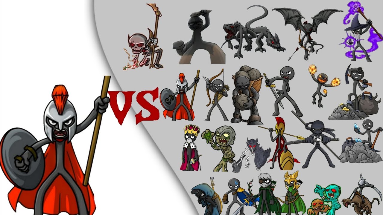 atryos vs all units stick war 3 - YouTube