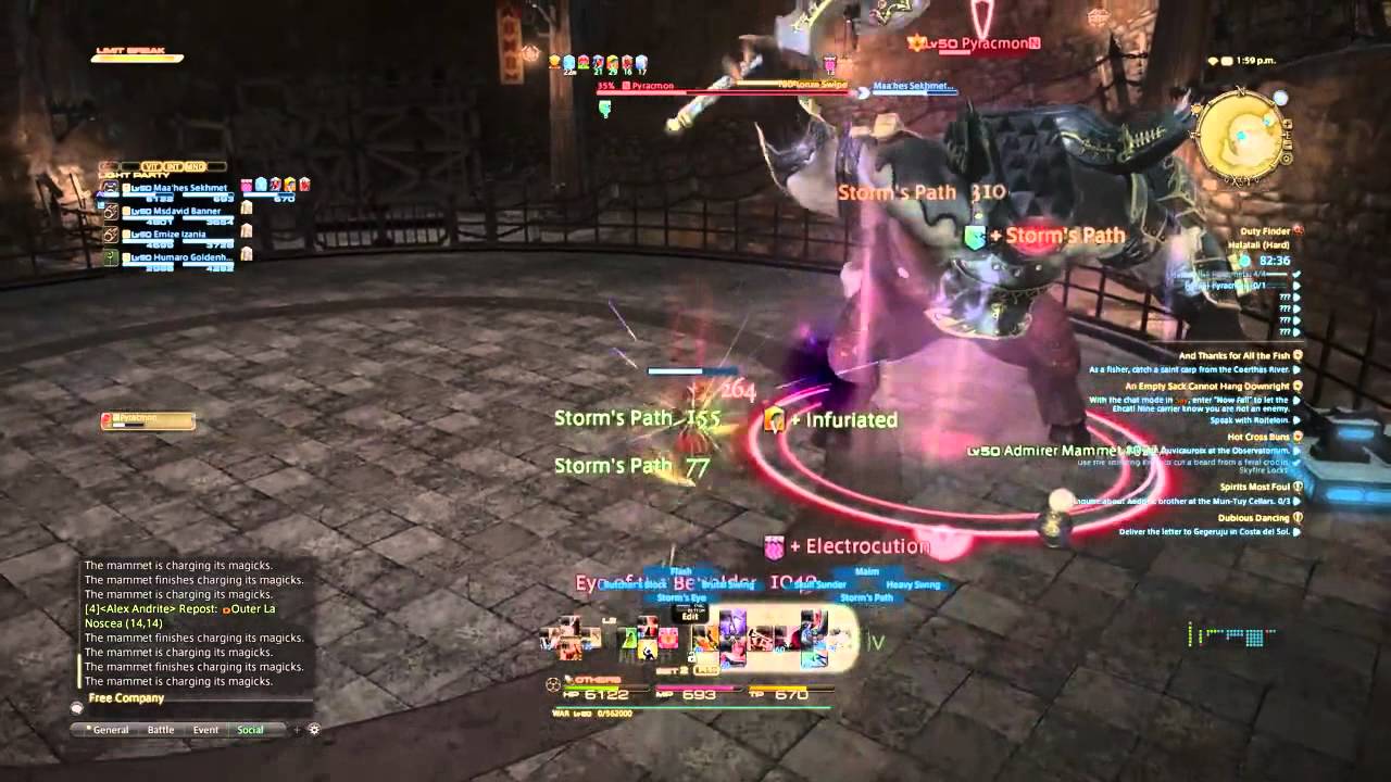 Halatali (Hard) - First Dungeon Boss Solo as Tank (Warrior) on Final ...