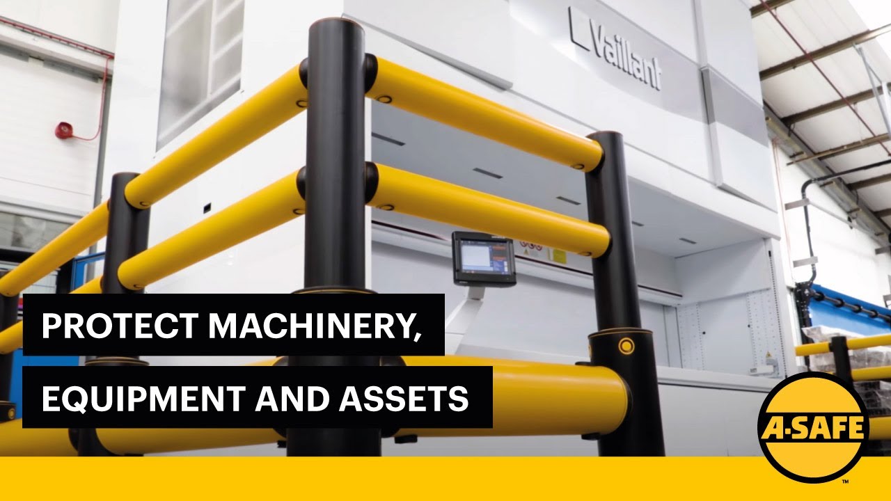 Industrial safety barriers to protect valuable machinery, equipment and ...