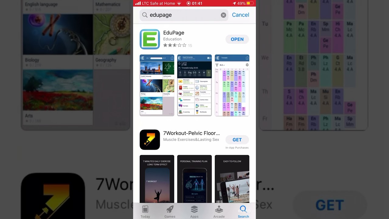 EduPage Tutorial. Downloading the IOS EduPage application. Accessing ...