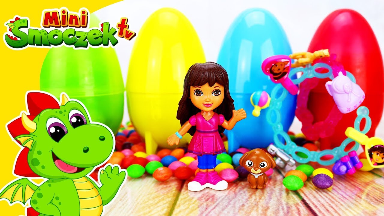 Dora i Przyjaciele: SUPER Bransoletki! Jajka Niespodzianki Zabawki ...