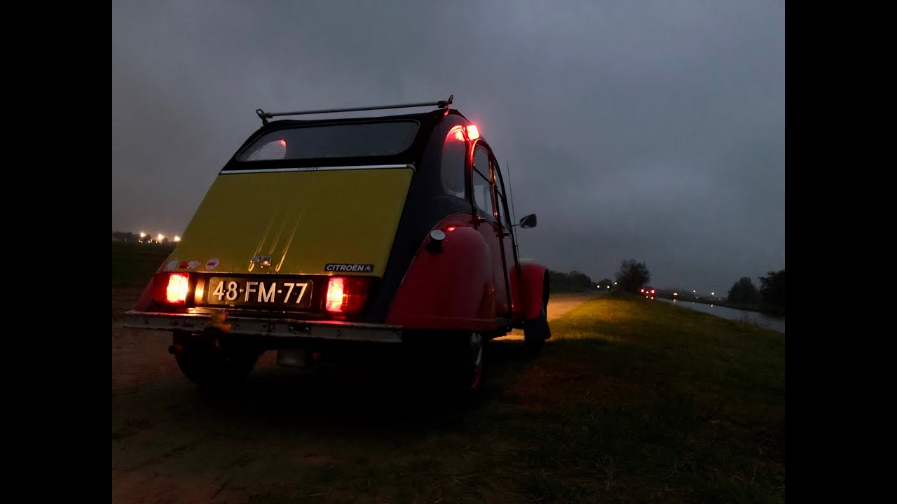 2cv 1975 rear view drive - Exhaust note - GoPro - Part 2 - YouTube
