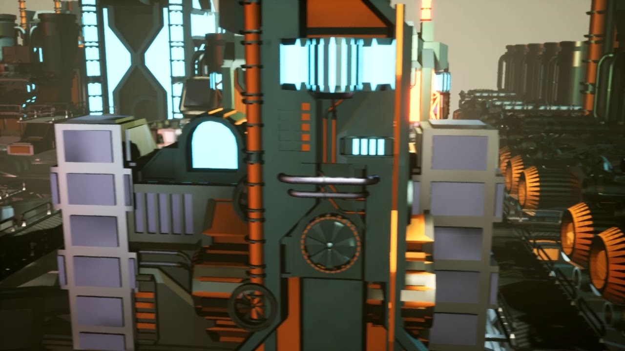 Stylised Sci-Fi Factory - YouTube