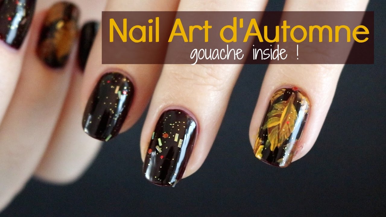 Nail Art - Feuilles d'automnes | Motifs de feuilles ou de plumes avec ...