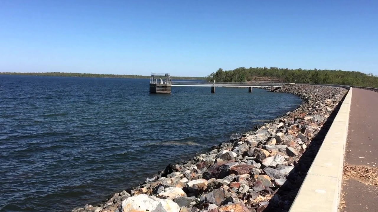 Darwin River Dam on a nice afternoon. - YouTube