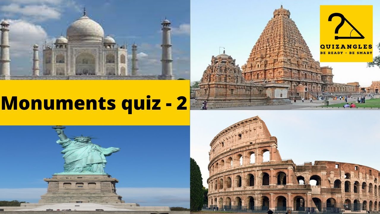 Monuments quiz level - 2 || Intermediate Quiz || #Quizangles - YouTube