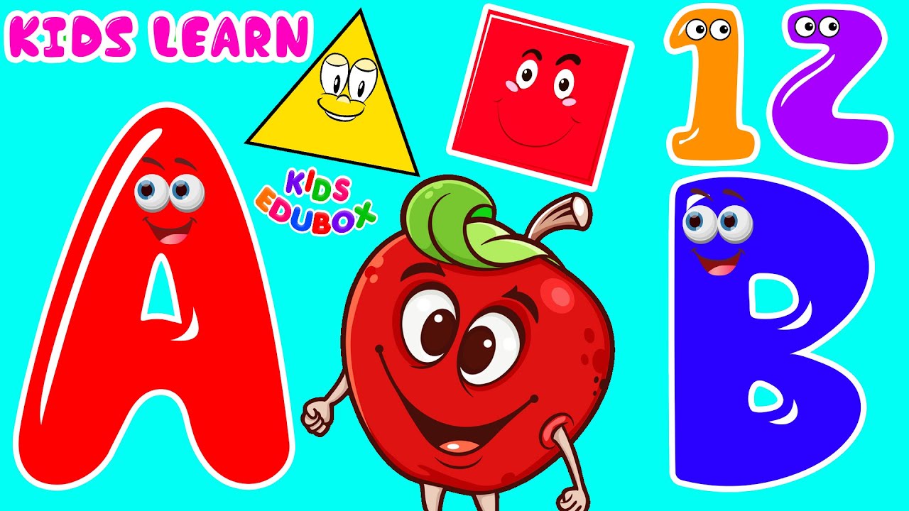 ABC, 123 & Shapes Learning Videos For Preschool | ABC And One Two Three ...