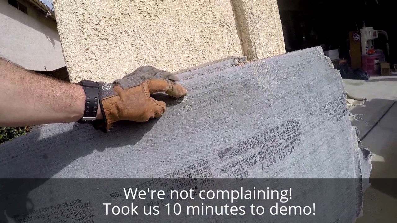 Epic Fail on Tile Backer Board Installation! - YouTube