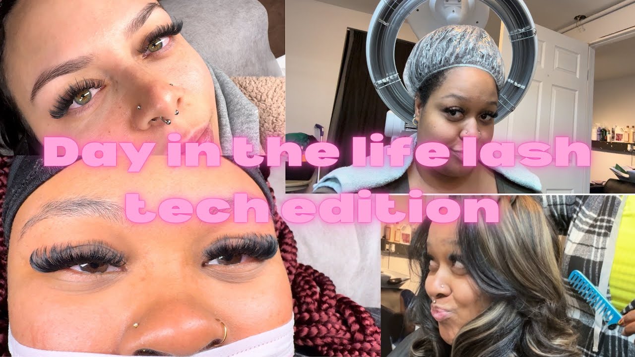 Day in the life lash tech edition | Clients with lash prices| Self care ...