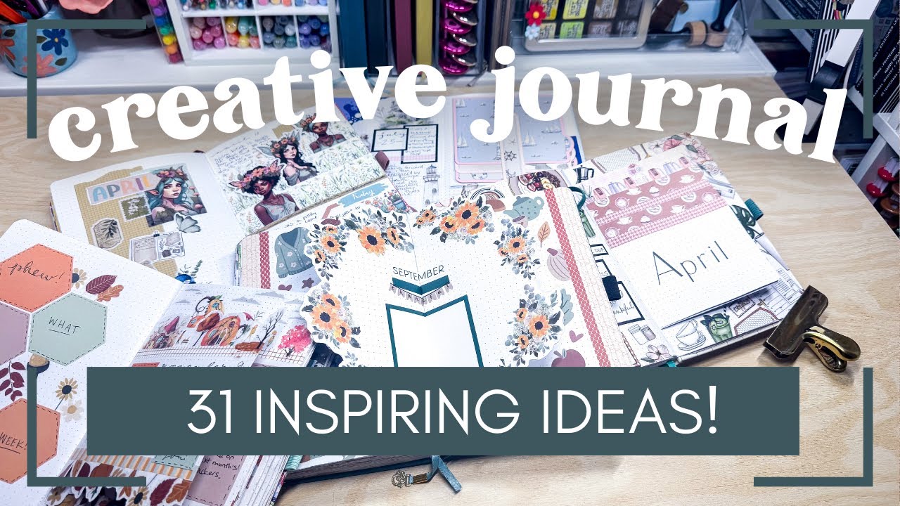 31 Ideas to Try in Your Creative Journal [Dutch Doors + More!] - YouTube
