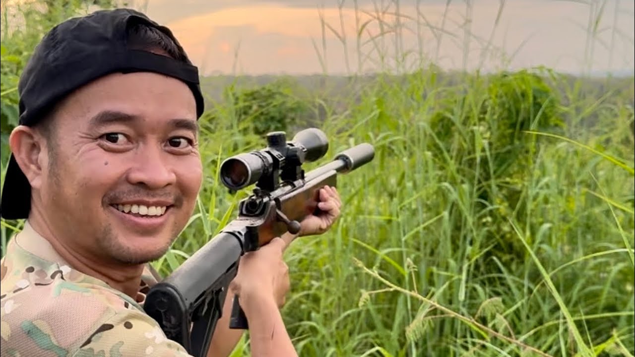 Hunting in the cold weather in Cambodia! - YouTube