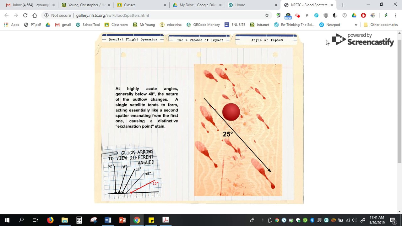 Blood Spatter Pattern Animations - YouTube