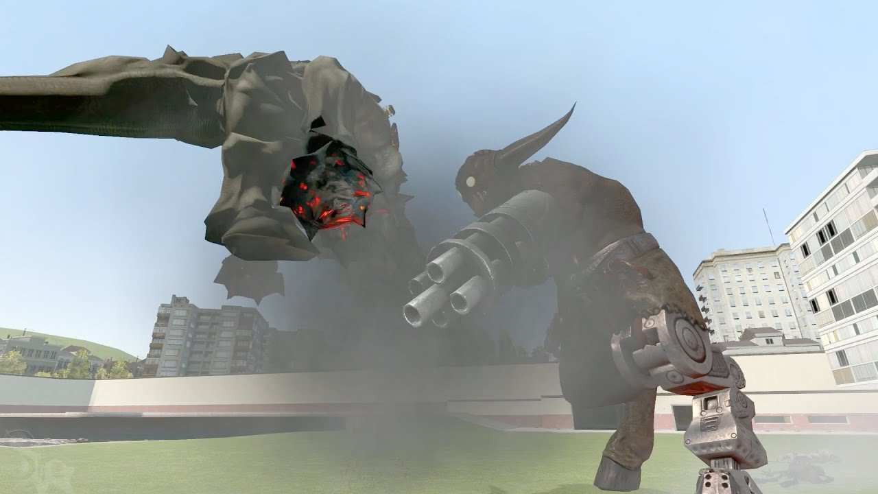 E.Y.E. Deus Ex vs Doom 3 Guardian in Garry’s Mod - YouTube