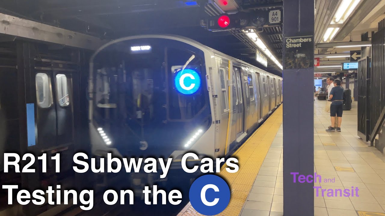 ⁴ᴷ⁶⁰ New R211 Subway Cars Thermal Capacity Testing on the (C) Line ...