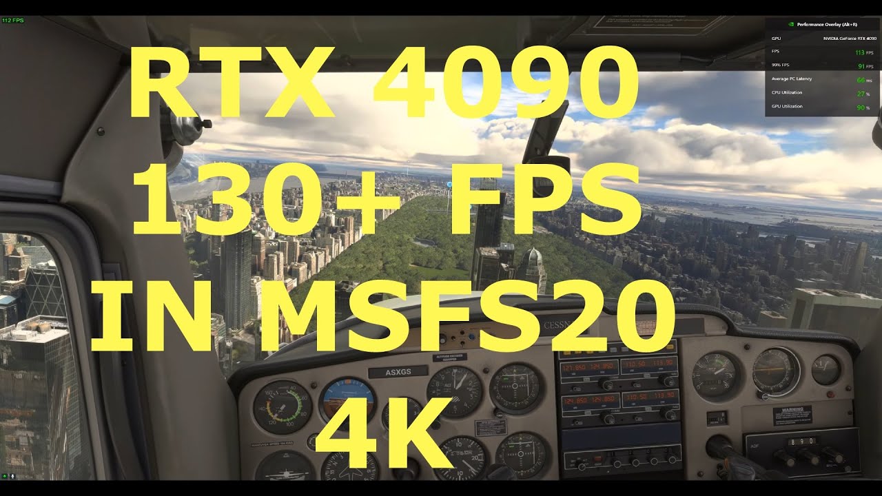 RTX 4090 | 130+ FPS in Microsoft Flight Simulator - 4K | AMAZING - YouTube