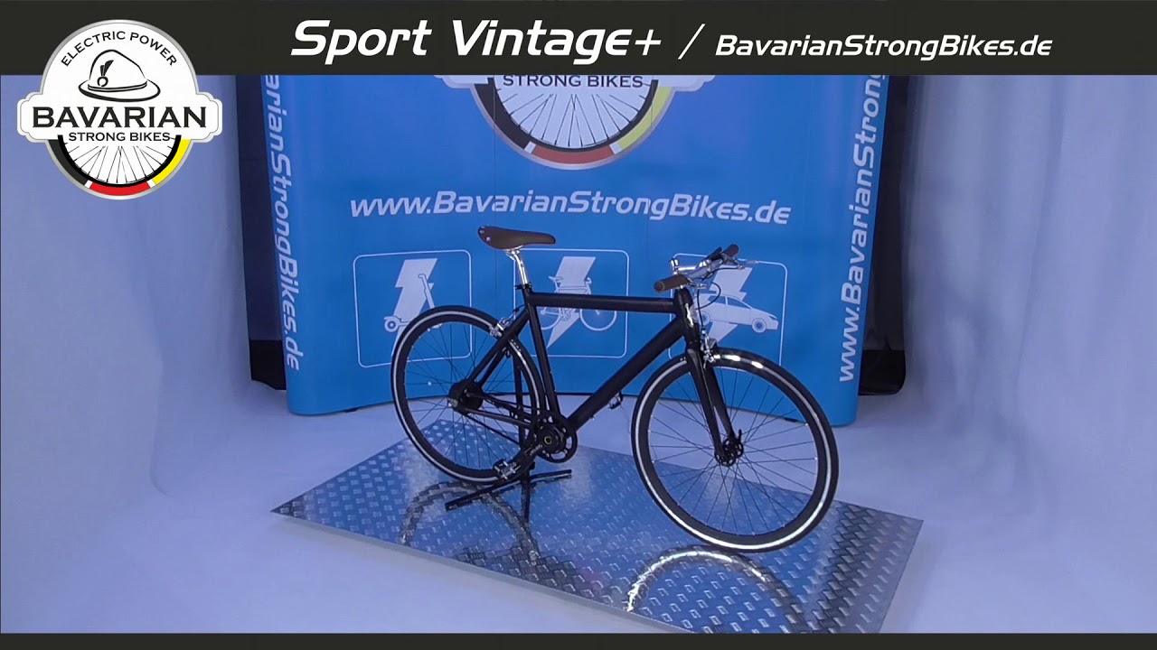 E-Bike Bavarian Sport VINTAGE+ (B-B) - Bavarian Strong Bikes - YouTube
