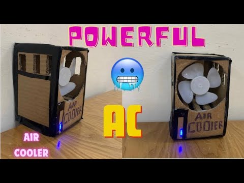 How to Make a Mini Cooler From Cardboard | DIY Air Conditioner at Home ...