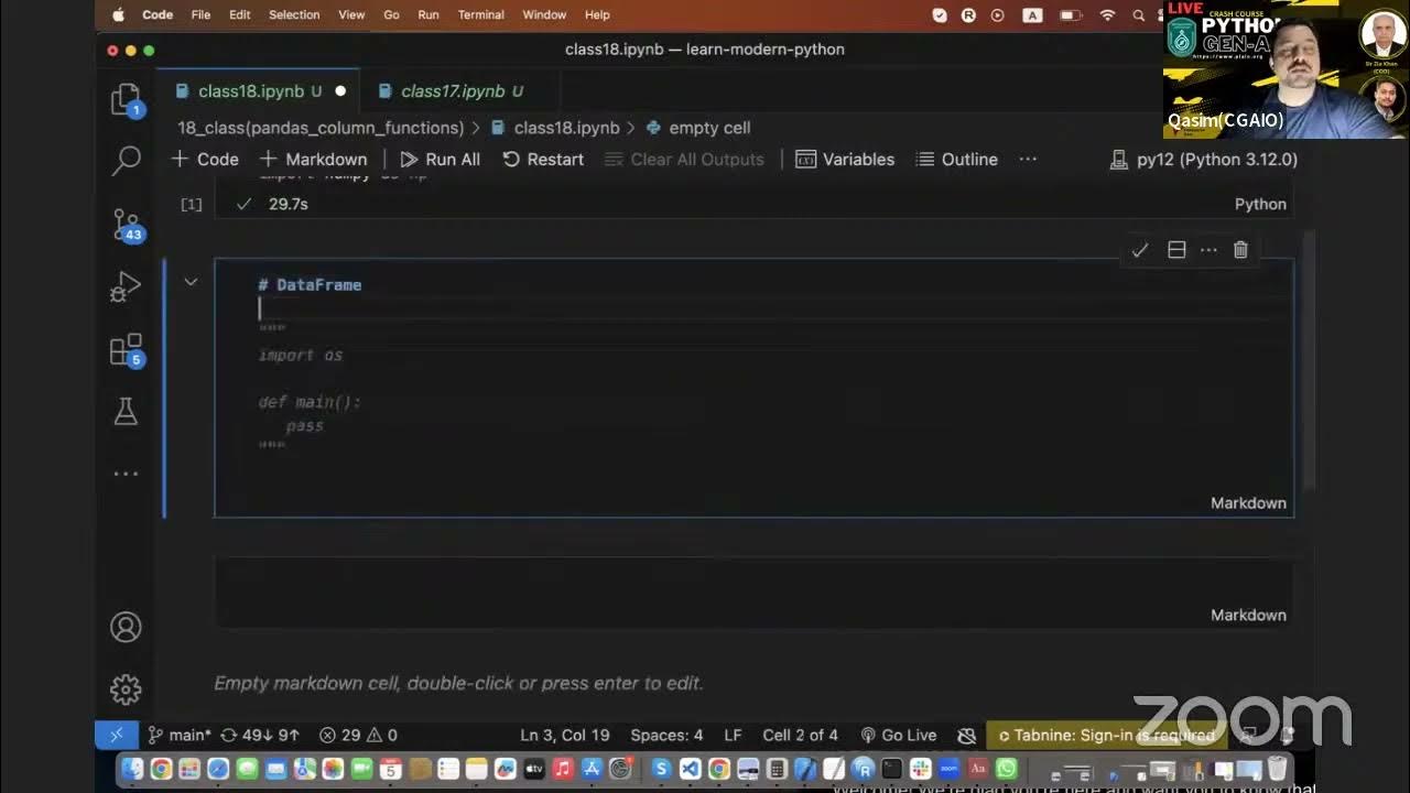 Modern Python Crash Course Class 18 for WMD Q1, Q2 & Q3 - YouTube