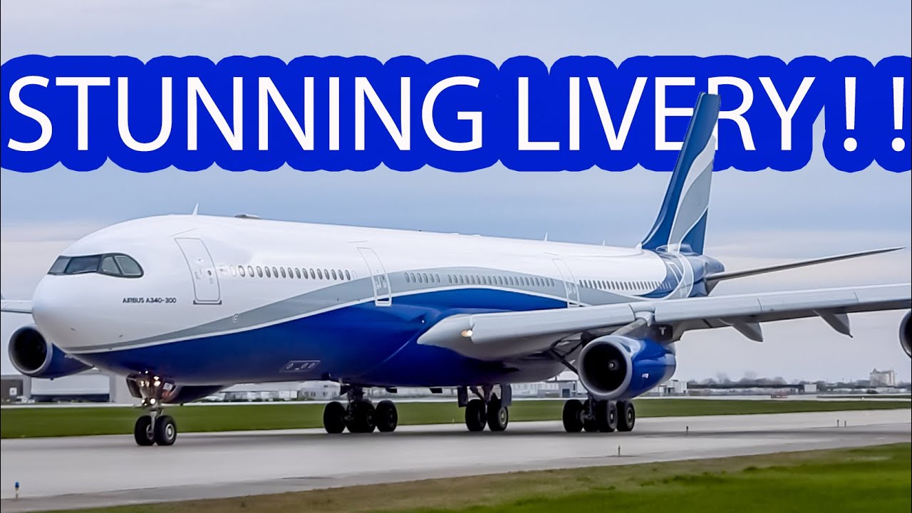 *Beautiful livery!* Hi Fly Malta Airbus A340-300 (A343) landing ...