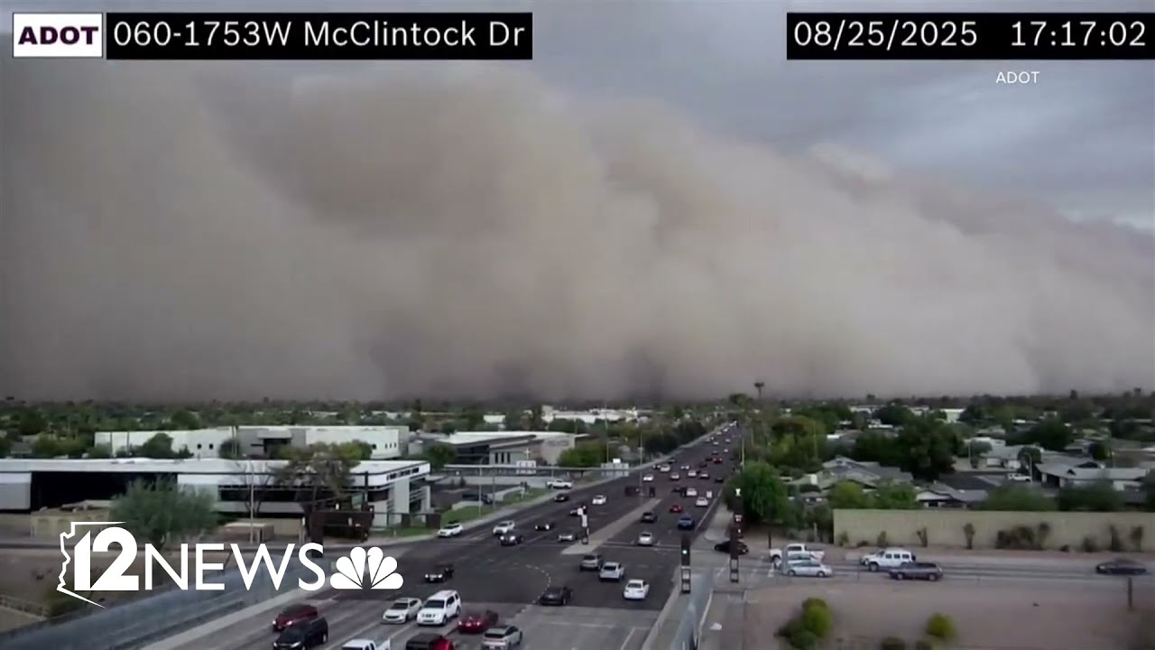 DRIVERS BEWARE: As a massive dust storm moves into the Valley - YouTube