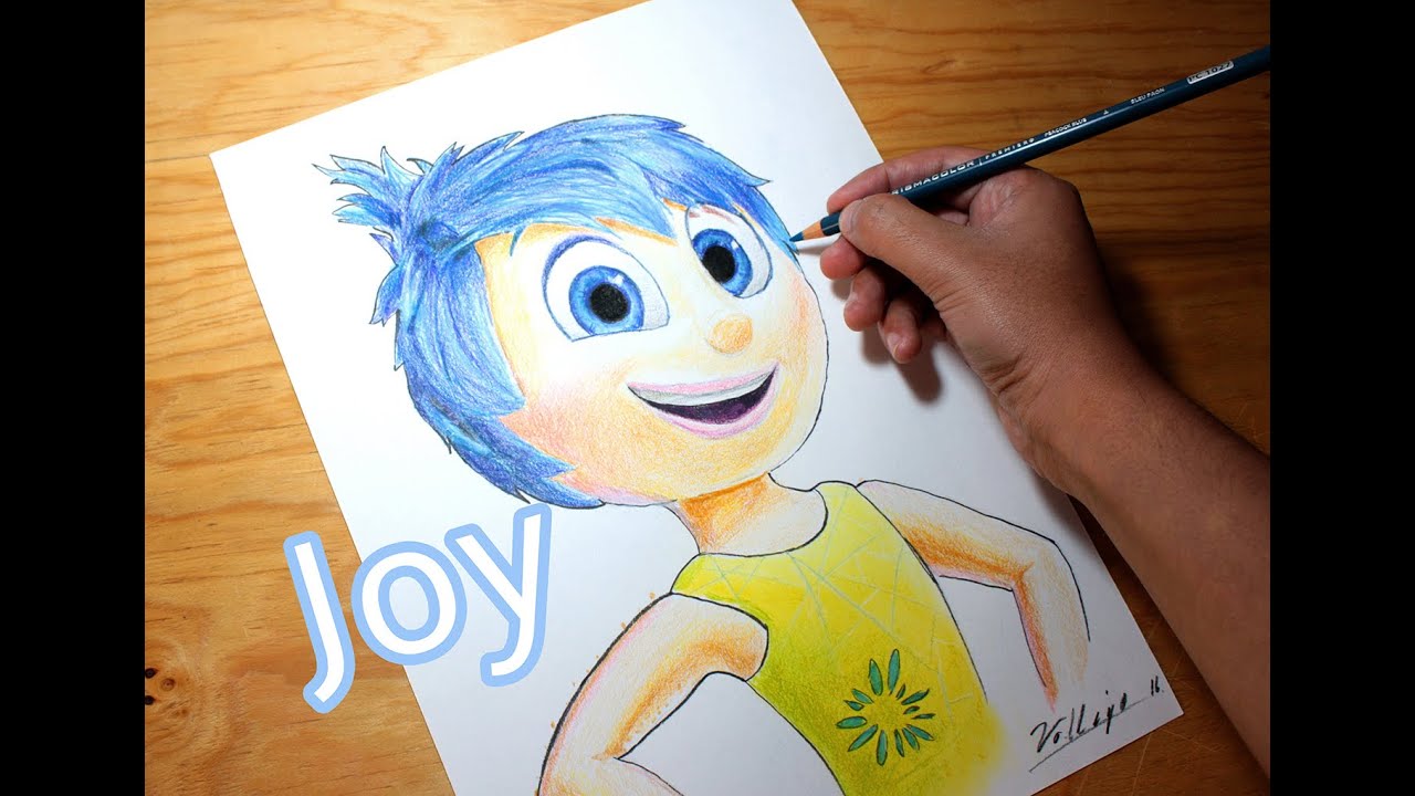 Speed Drawing: Joy/Alegria (Inside Out) - YouTube