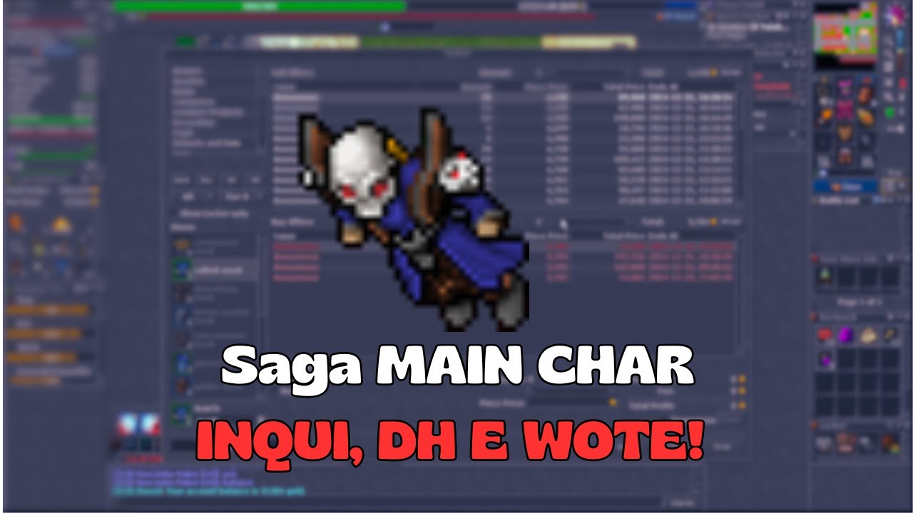 PROJETO MAIN CHAR DO ZERO no TIBIA - MAGE NO SERVER DE XYBRA - INQUI ...