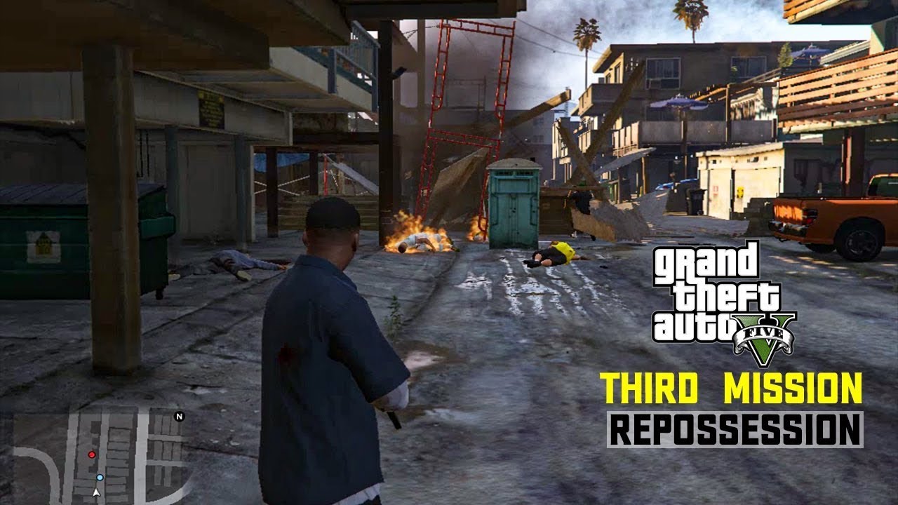GTA V THIRD MISSION REPOSSESSION COMPLETE #gta #gtav #gta5 #gtaonline - YouTube