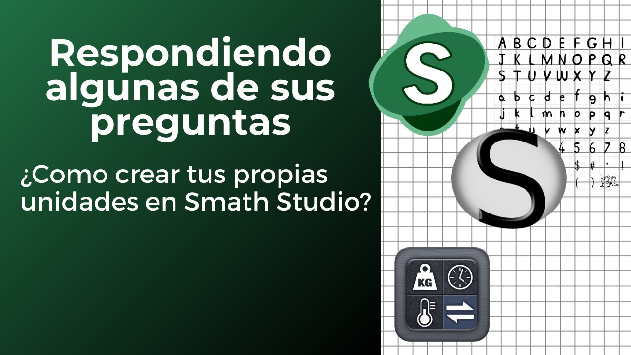 ¿Como crear unidades en Smath Studio? - YouTube