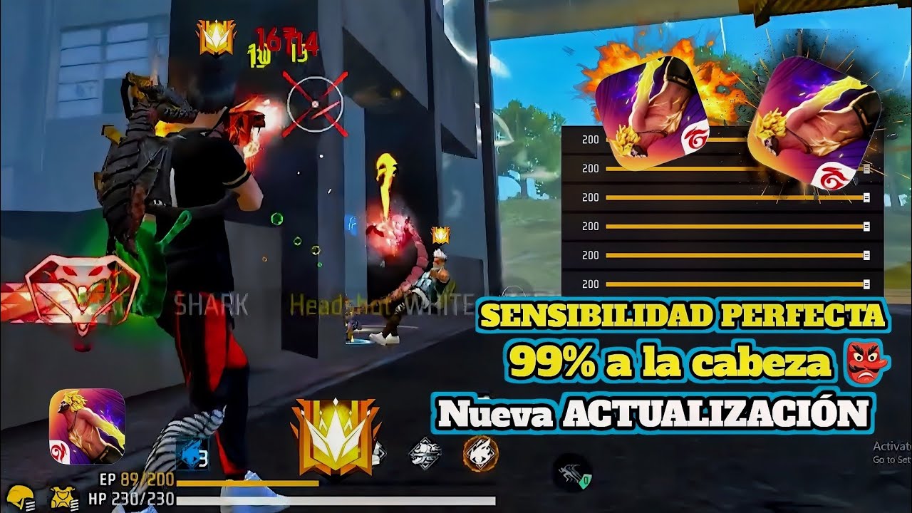 "¡Mejora tu Sensibilidad en Free Fire para Pegar Todas las Balas Rojas ...