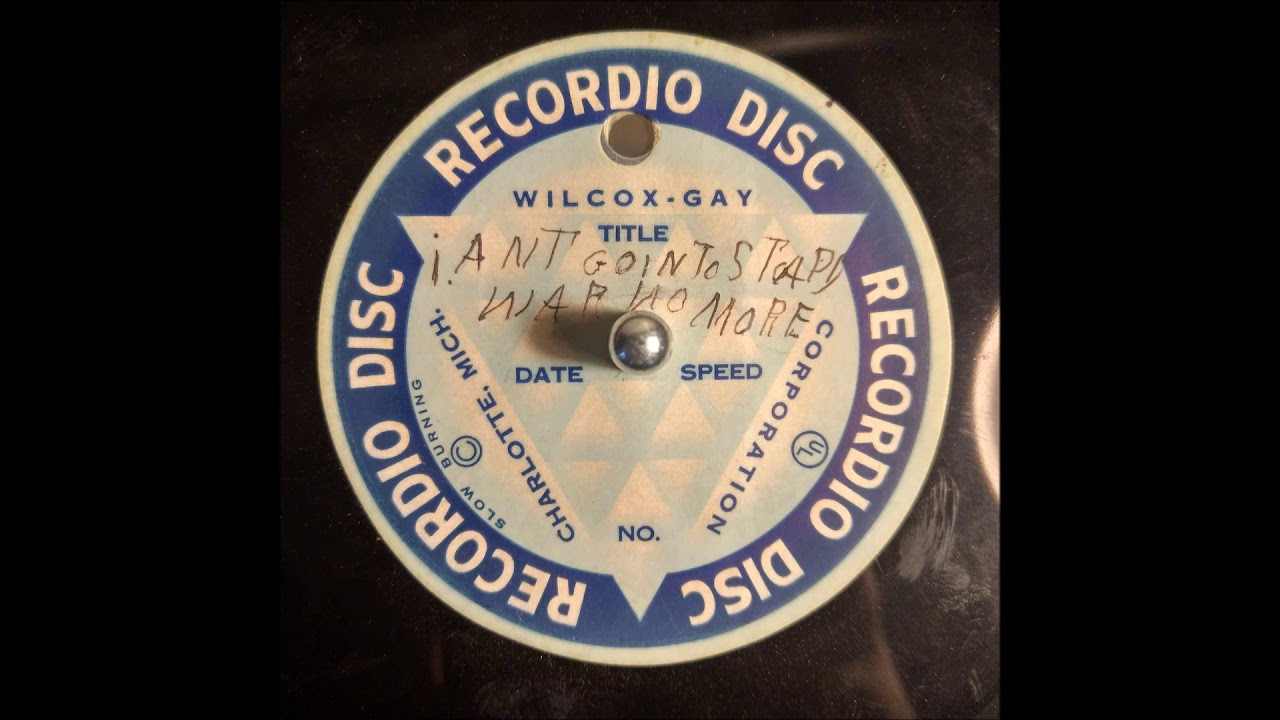 Recordio Home Recording "Down By The Riverside" Acapella Spiritual ...