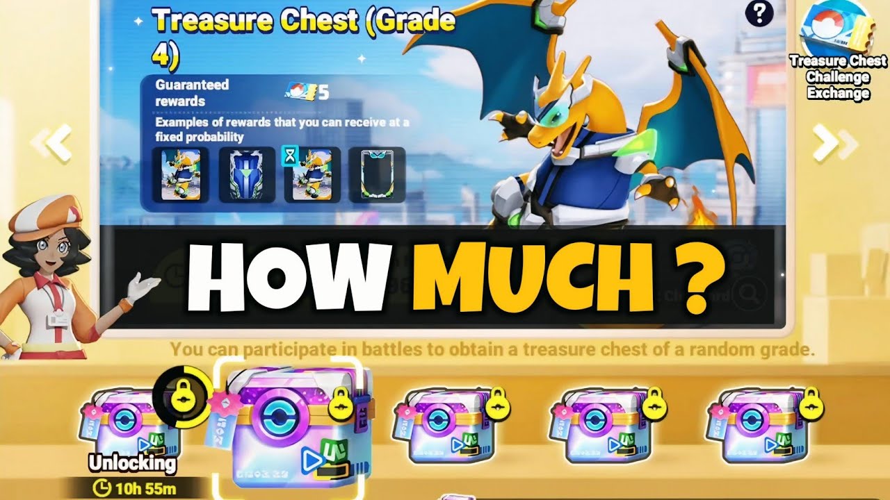 How many Gems to get Charizard Treasure Chest Skin? Pokémon Unite - YouTube