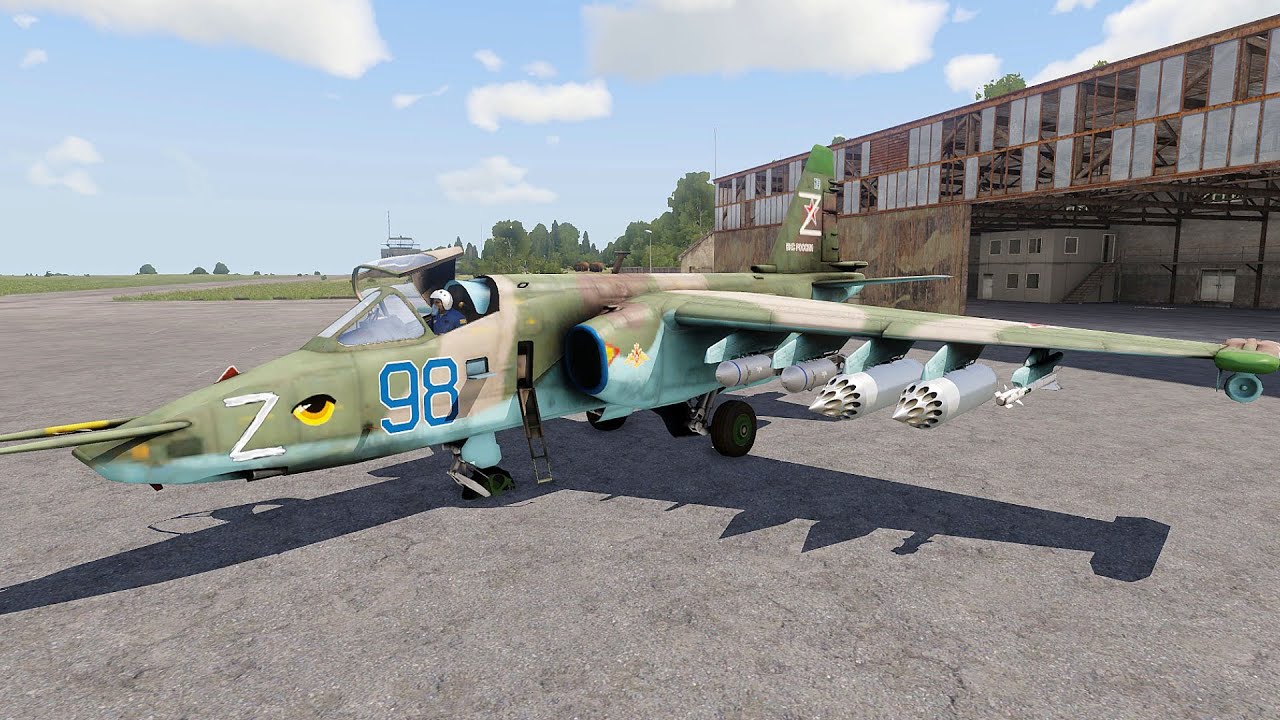 7 Minutes Ago! Russian SU-25 Fighter Destroyed By Ukrainian Drone MQ-12 ...