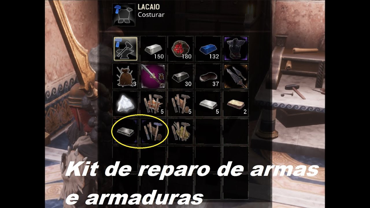 Conan exiles, age of war, kits de reparo grão mestre - YouTube
