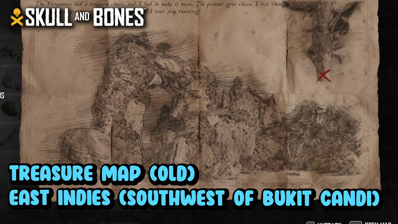 East Indies, Southwest of Bukit Candi - Treasure Map (OLD) Location ...