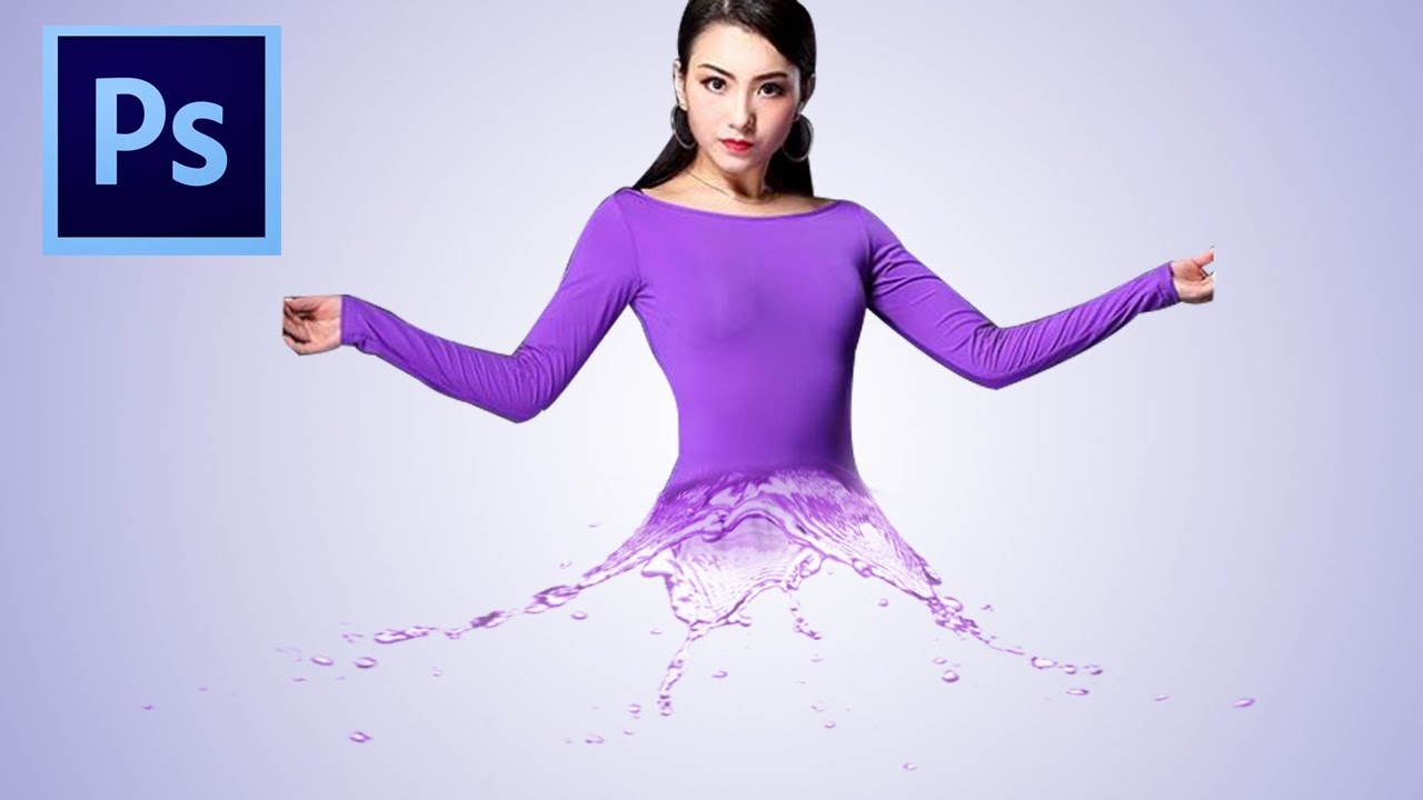 Photoshop Water Splash Manipulation Beginner Tutorial - YouTube