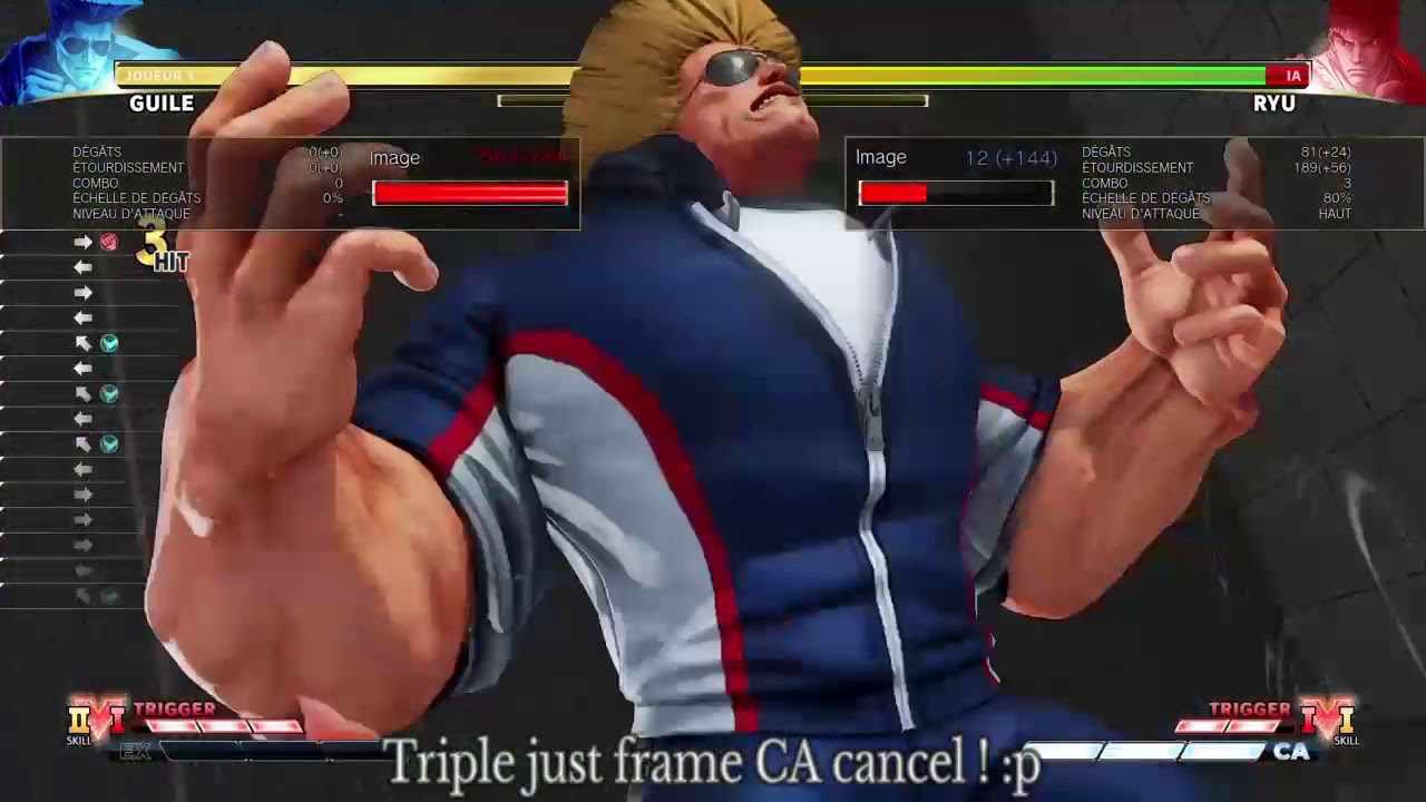 SFV 5.5 - Guile Charged Stand Lk - YouTube